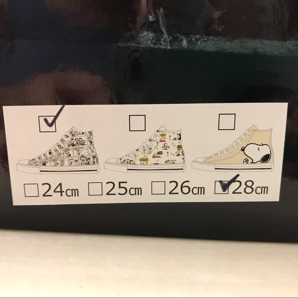 Snoopy Canvas High Top Sneakers (Comic Strips) - Gem